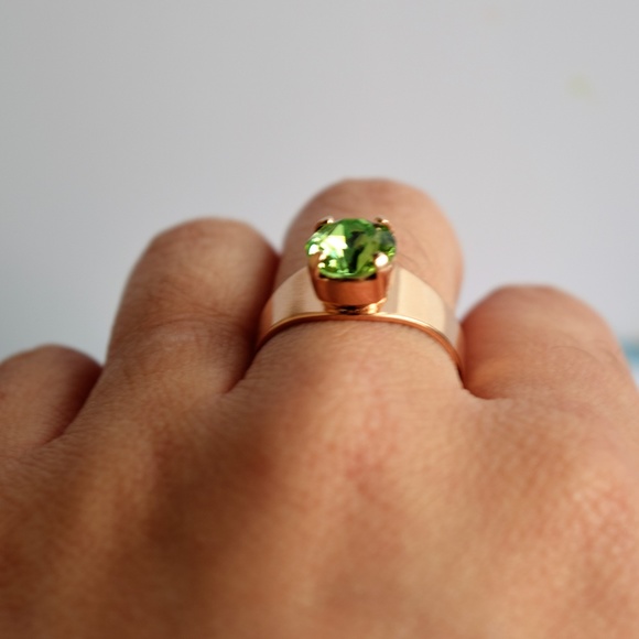 Jewelry | Swarovski Crystal Solitaire Ring Birthstone | Poshmark